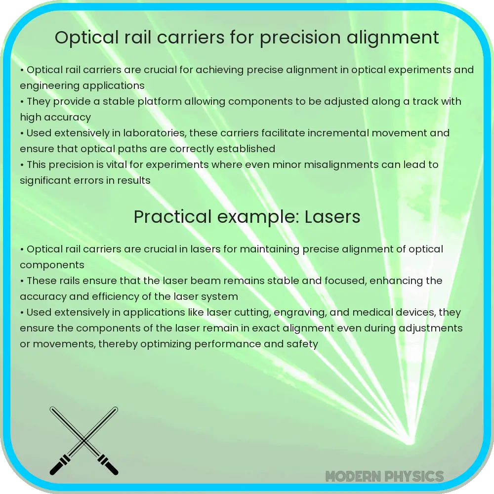 Optical Rail Carriers | Precision, Stability & Integration