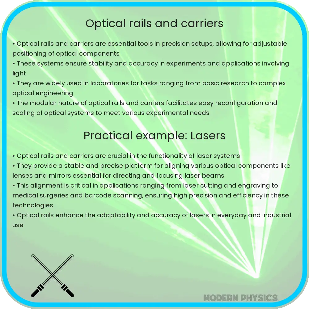 Optical Rails and Carriers | Precision, Stability & Versatility