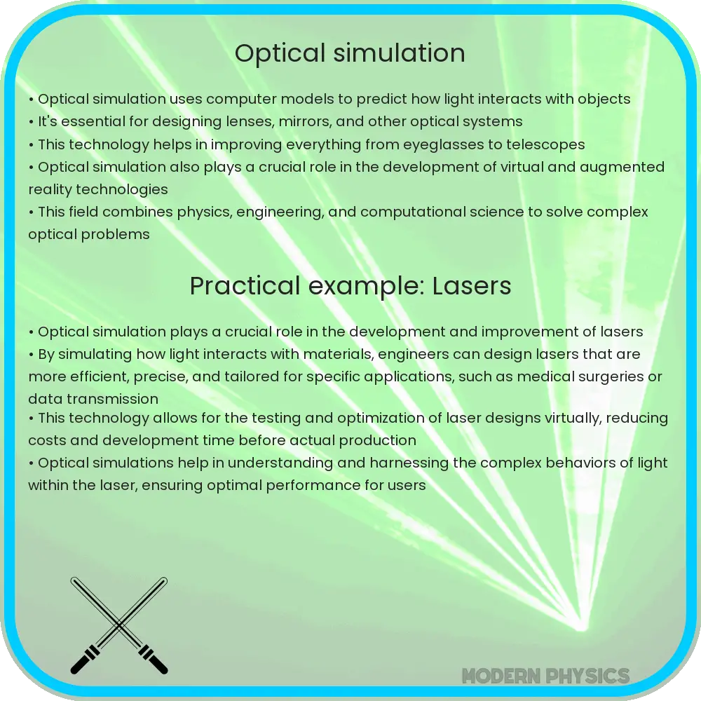 Optical Simulation Accuracy Efficiency And Design In Geometrical Optics