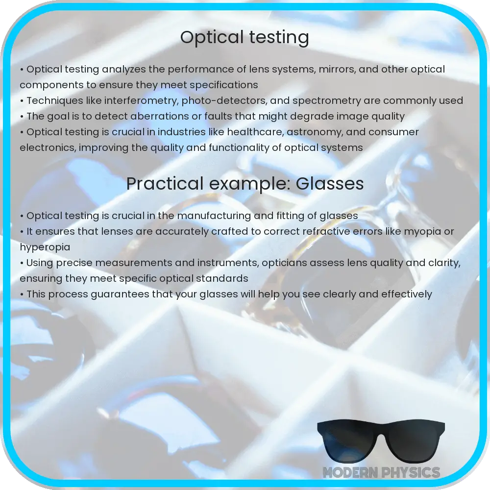 Optical Testing | Accuracy, Speed & Geometric Precision