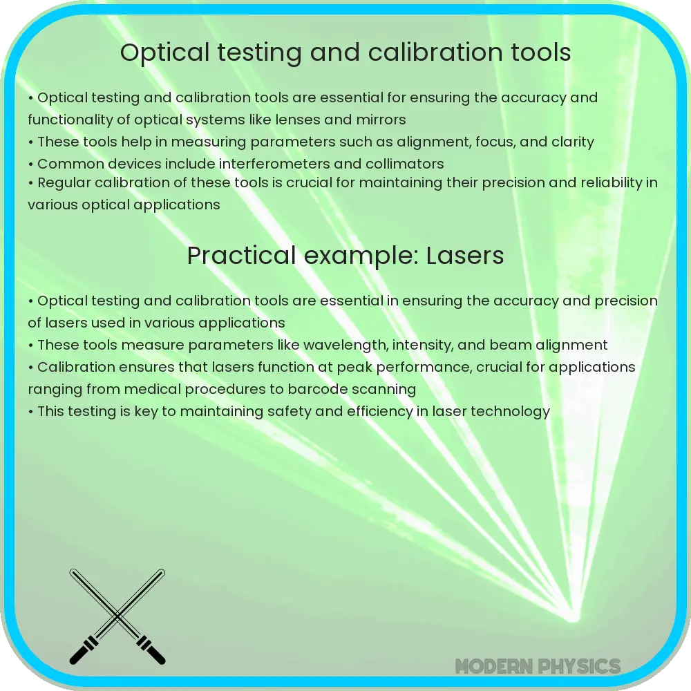 Optical Testing Tools | Precision, Calibration & Efficiency