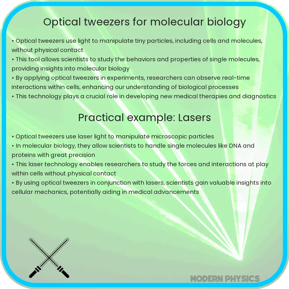 Optical Tweezers | Precision, Control & Biological Insight