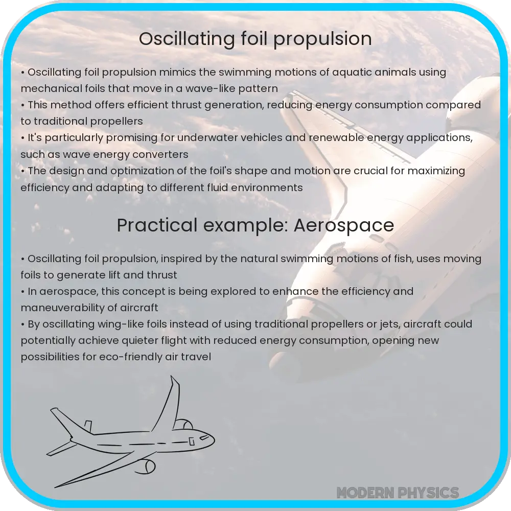 Oscillating Foil Propulsion | Efficient, Hydrodynamic & Innovative