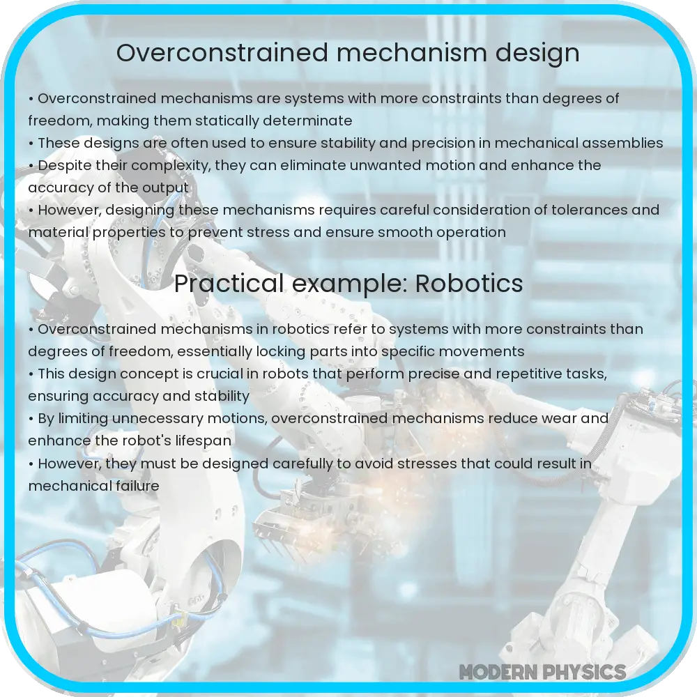 Overconstrained Mechanism Design | Precision, Stability & Dynamics