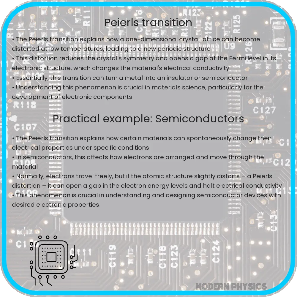Peierls Transition | Modeling, Quantum Theory & Simulation
