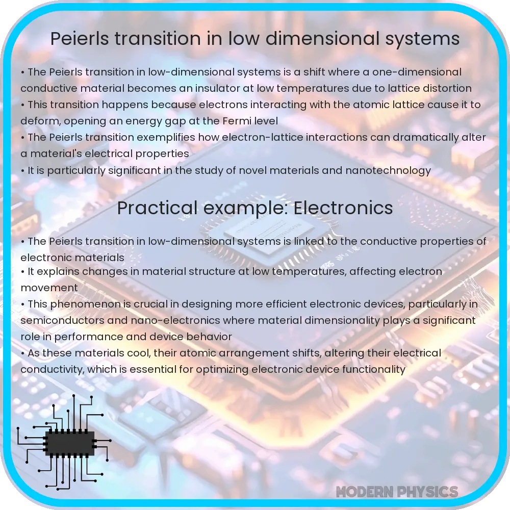 Peierls Transition | Quantum Behavior & Symmetry Breaking