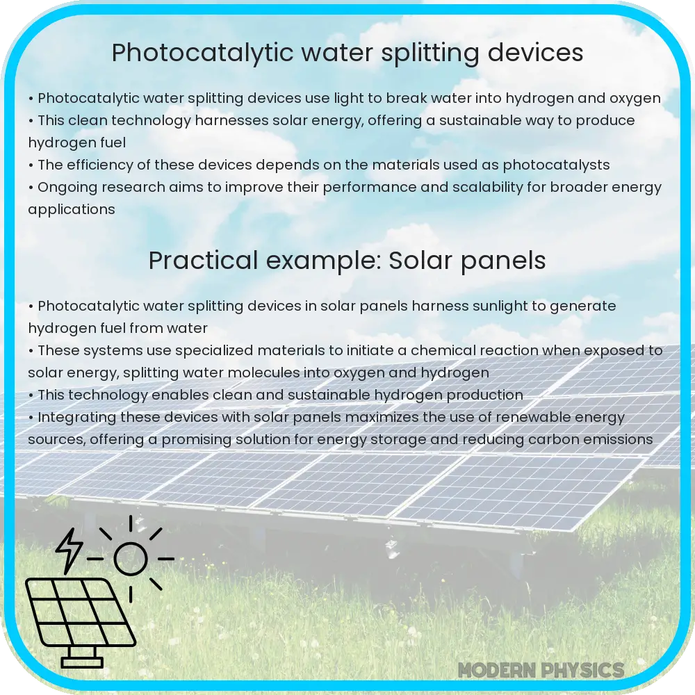 Photocatalytic Water Splitting Devices Efficient Innovative And Sustainable