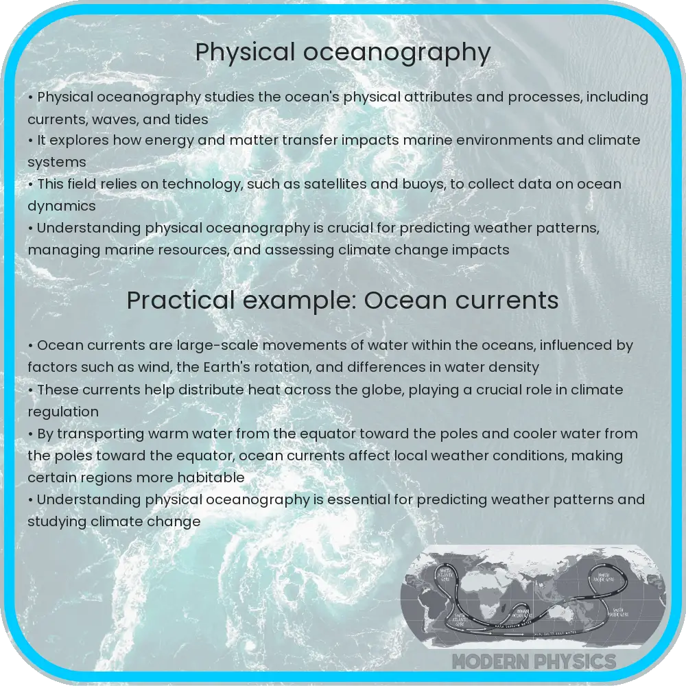 Physical Oceanography | Waves, Tides & Climate Impact