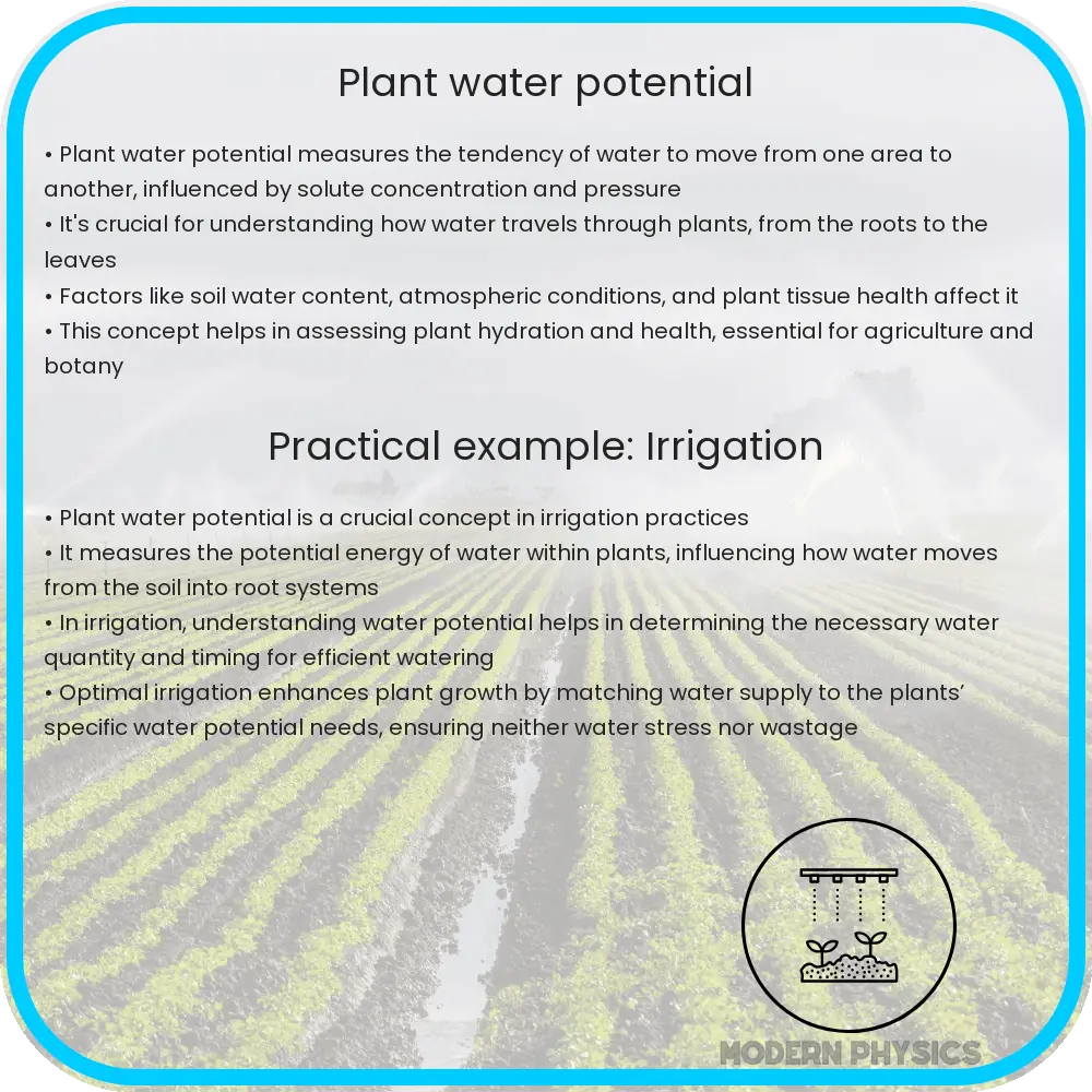 Plant Water Potential | Measurement, Impact & Trends in AgriPhysics
