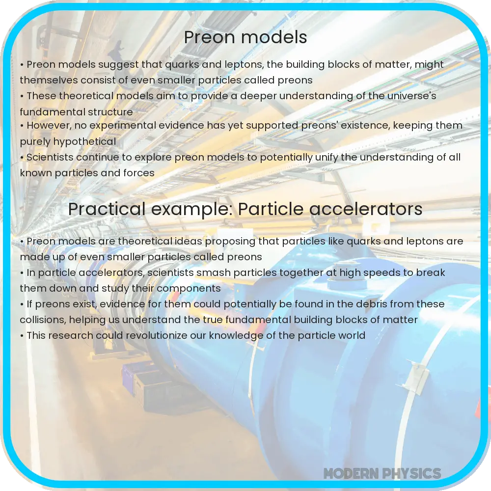 Preon Models | Subatomic Theory, Quark Structure & Physics