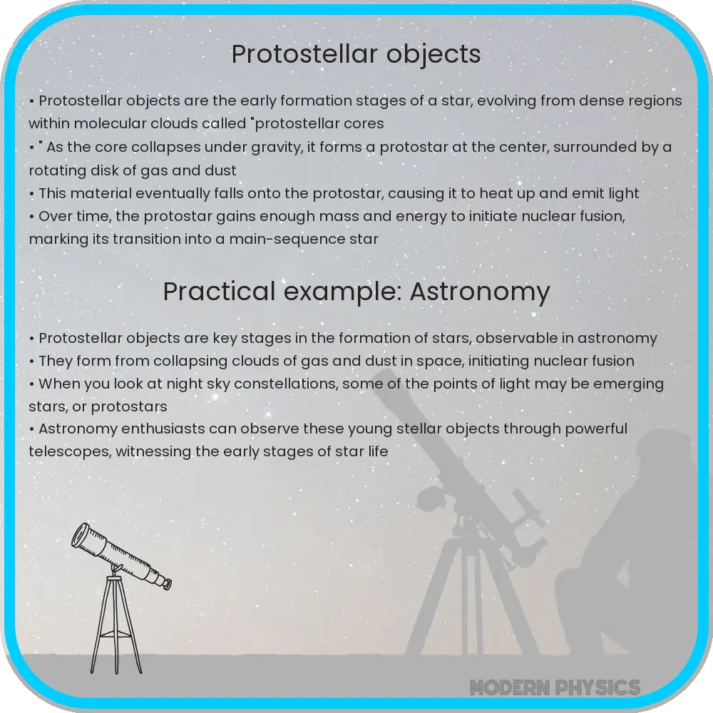 Protostellar Objects Formation Evolution And Observation