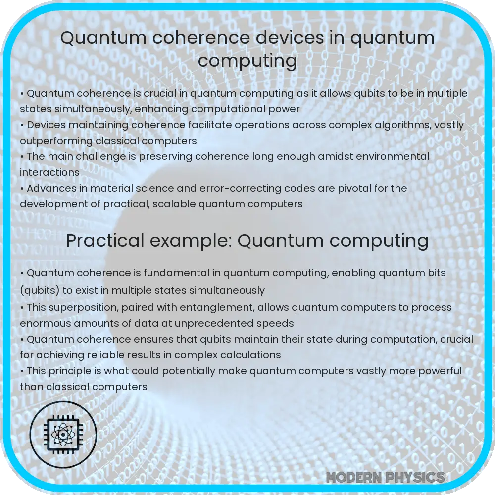 Quantum Coherence Devices Precision Control And Speed