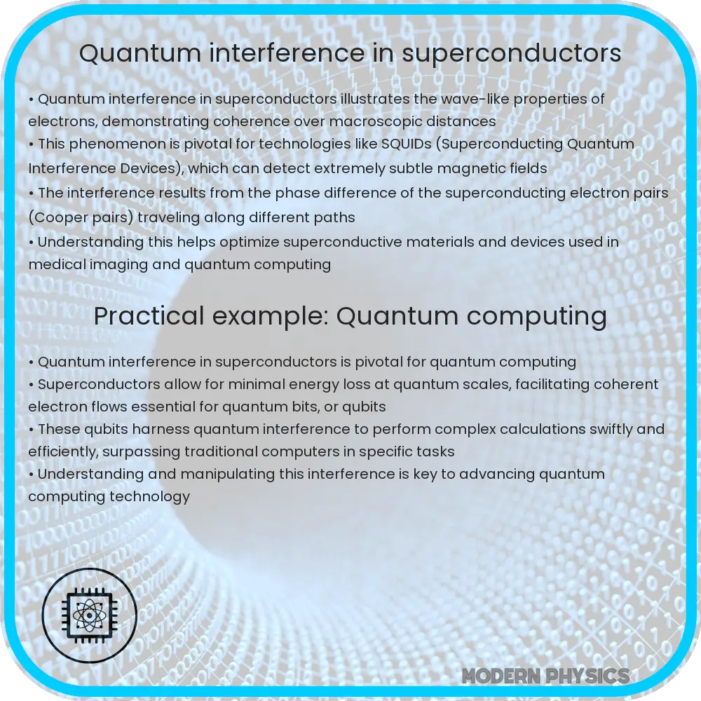 Quantum Interference in Superconductors | Applications, Theory & Advances