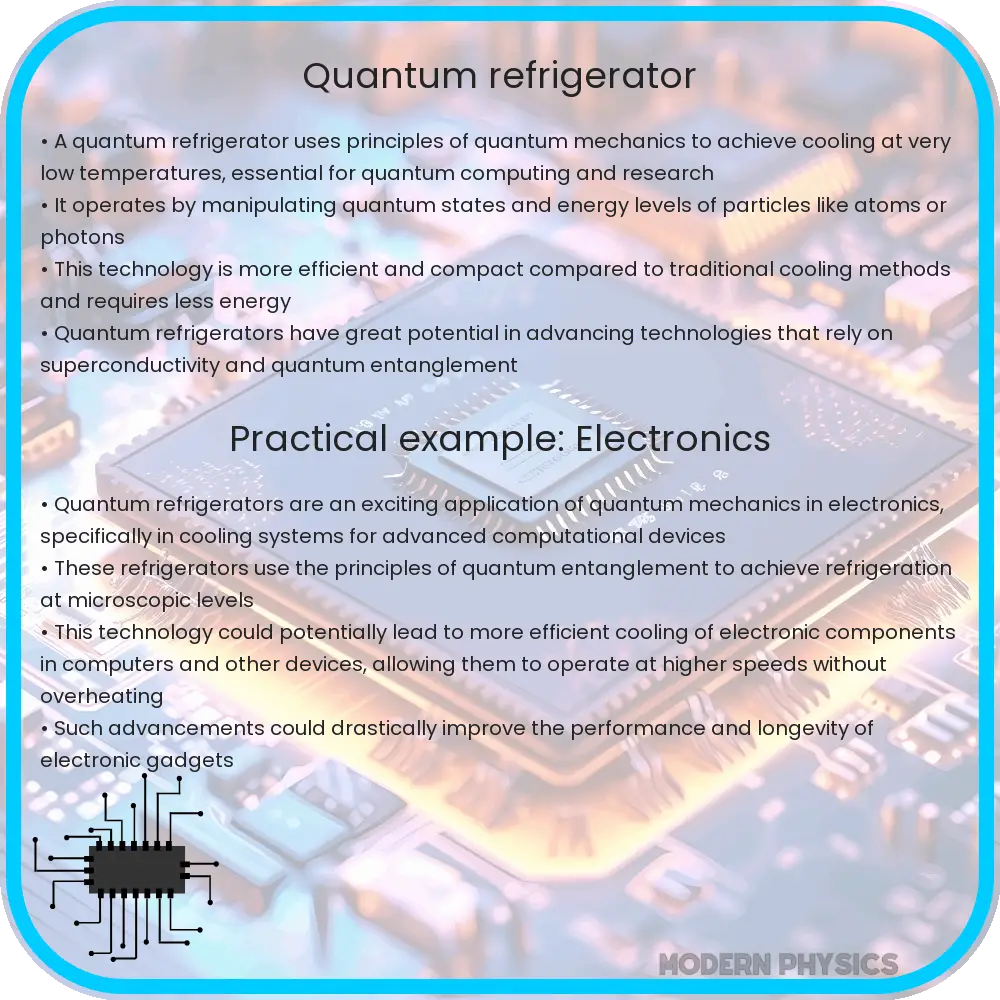 Quantum Refrigerator | Efficient Cooling, Low Noise & Compact Design
