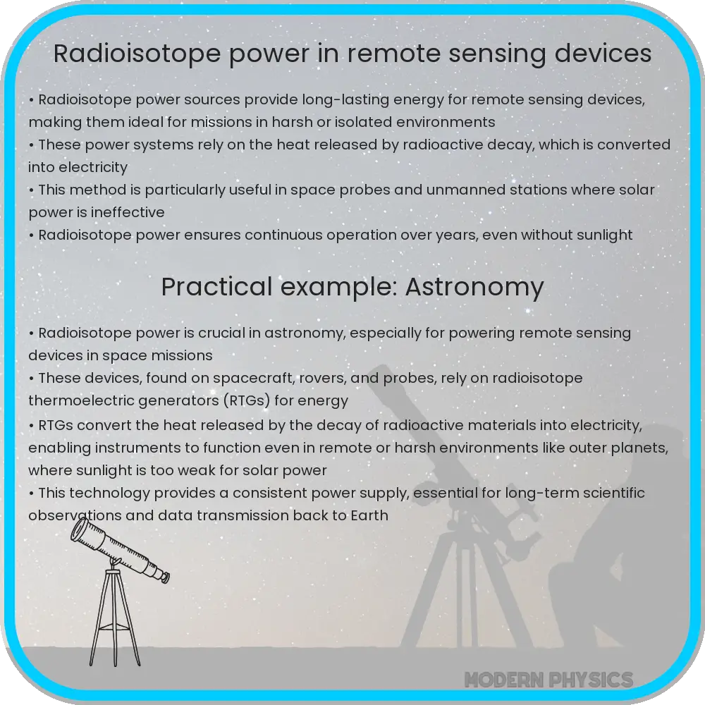 Radioisotope Power | Remote Sensing Tech Radioisotope Power | Remote Sensing Tech