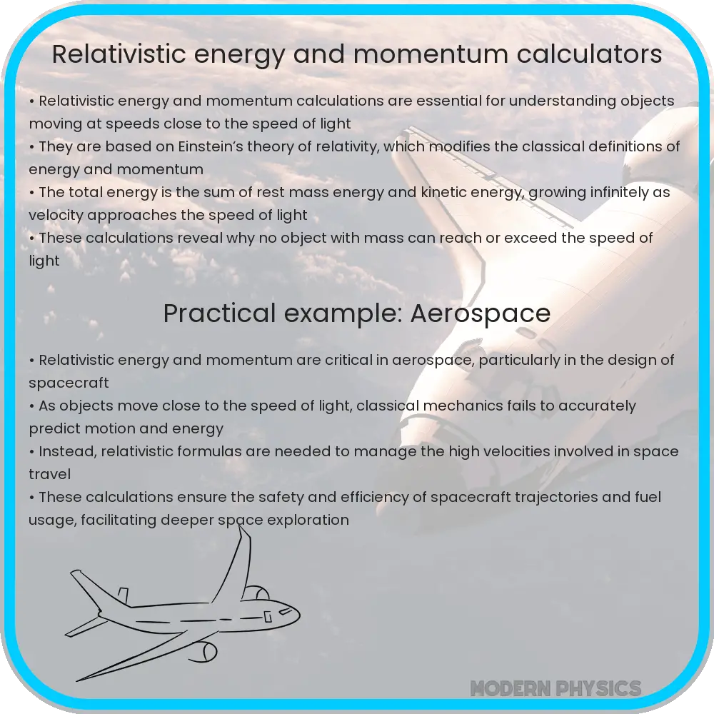 Relativistic Energy and Momentum Calculators | Accurate, Fast & User ...