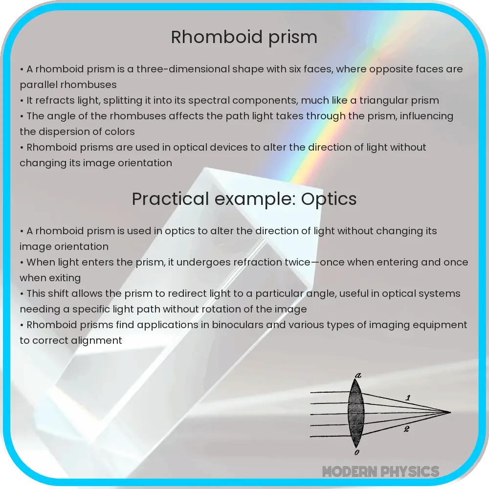 Rhomboid Prism | Light Bending, Precision & Symmetry