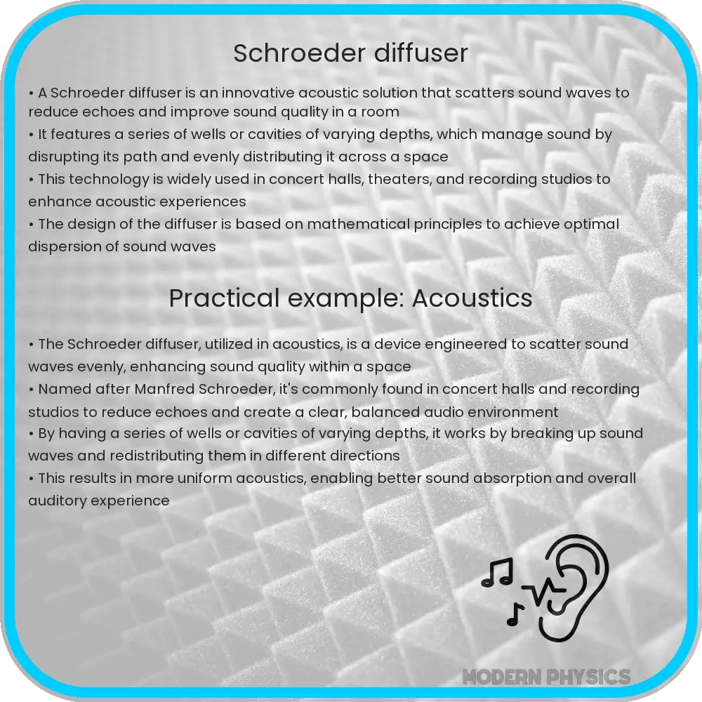 Schroeder Diffuser | Acoustic Clarity, Sound Diffusion & Design