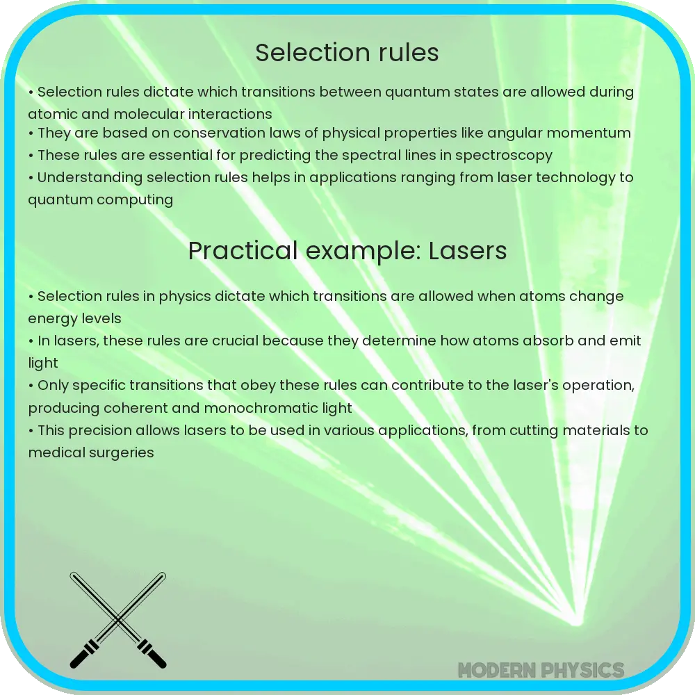 Selection Rules | Understanding & Importance