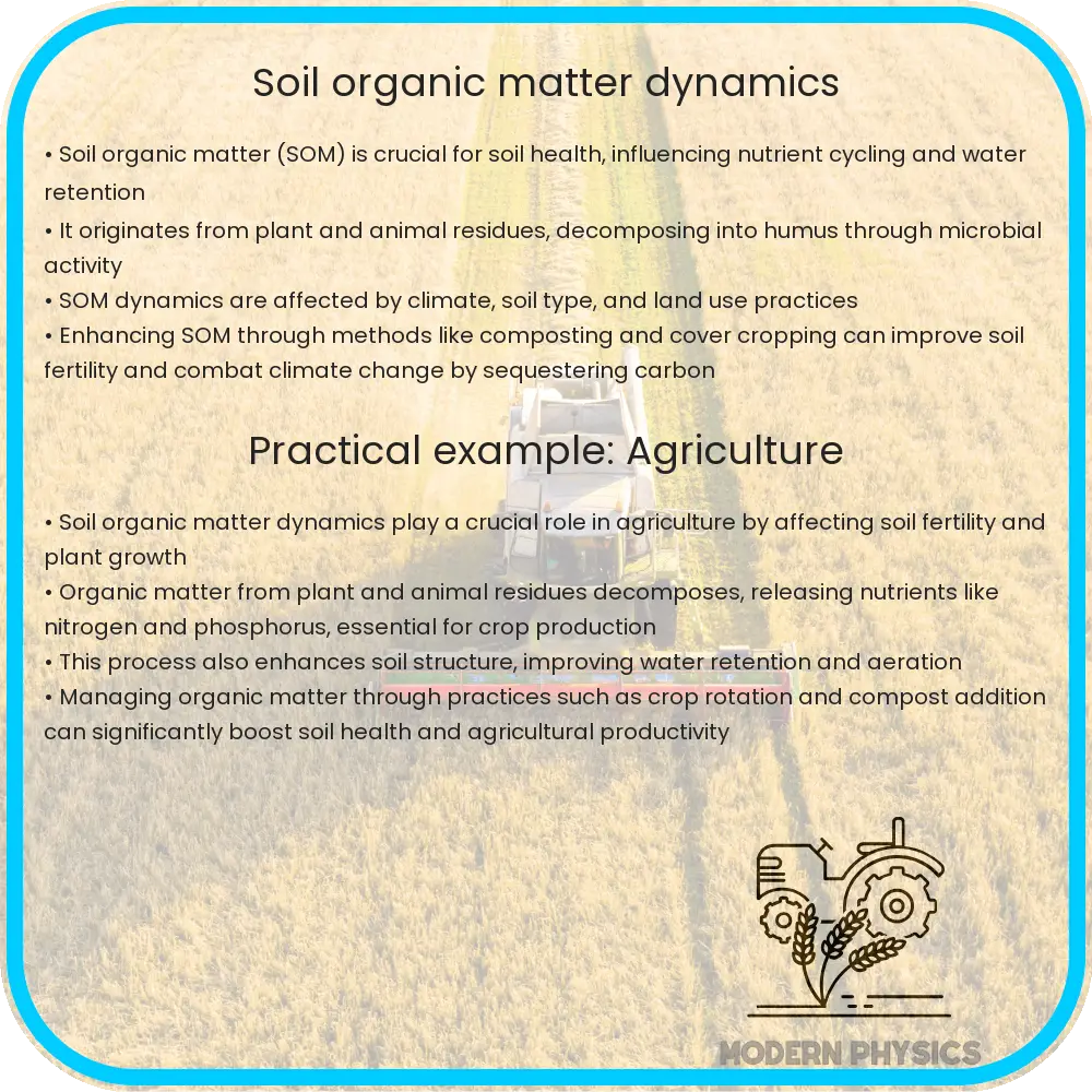 Soil Organic Matter Dynamics | Key Roles & Impact in Agri Physics
