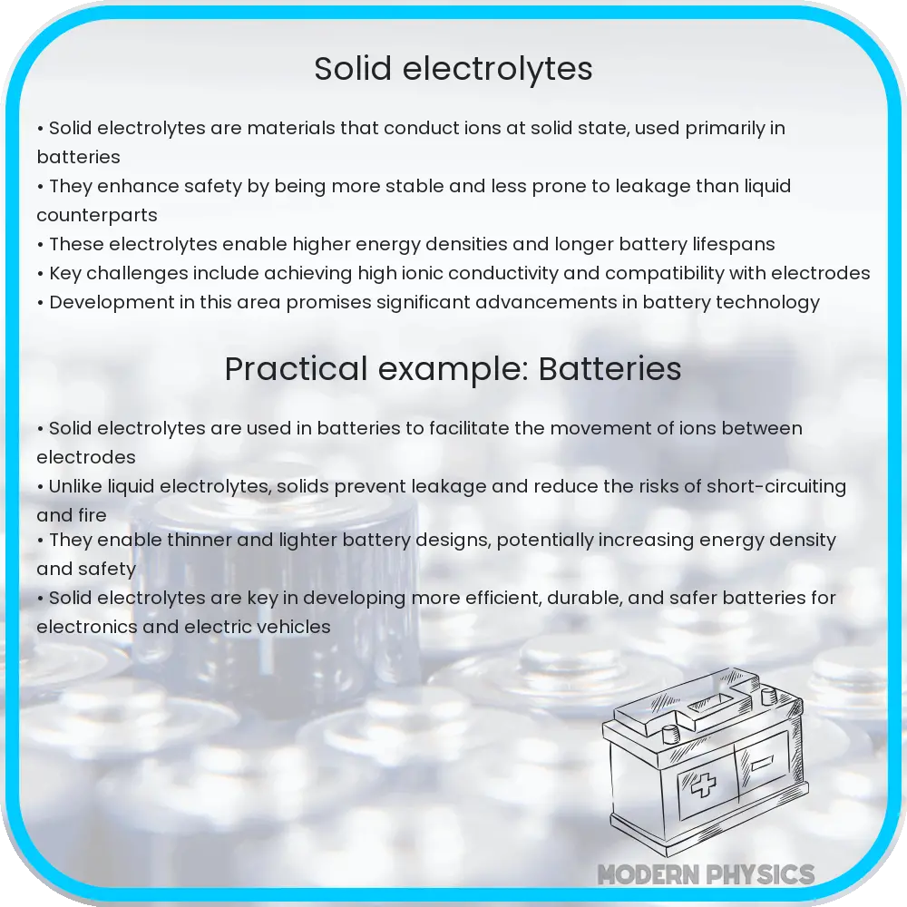 Solid Electrolytes | Enhanced Conductivity, Stability & Safety
