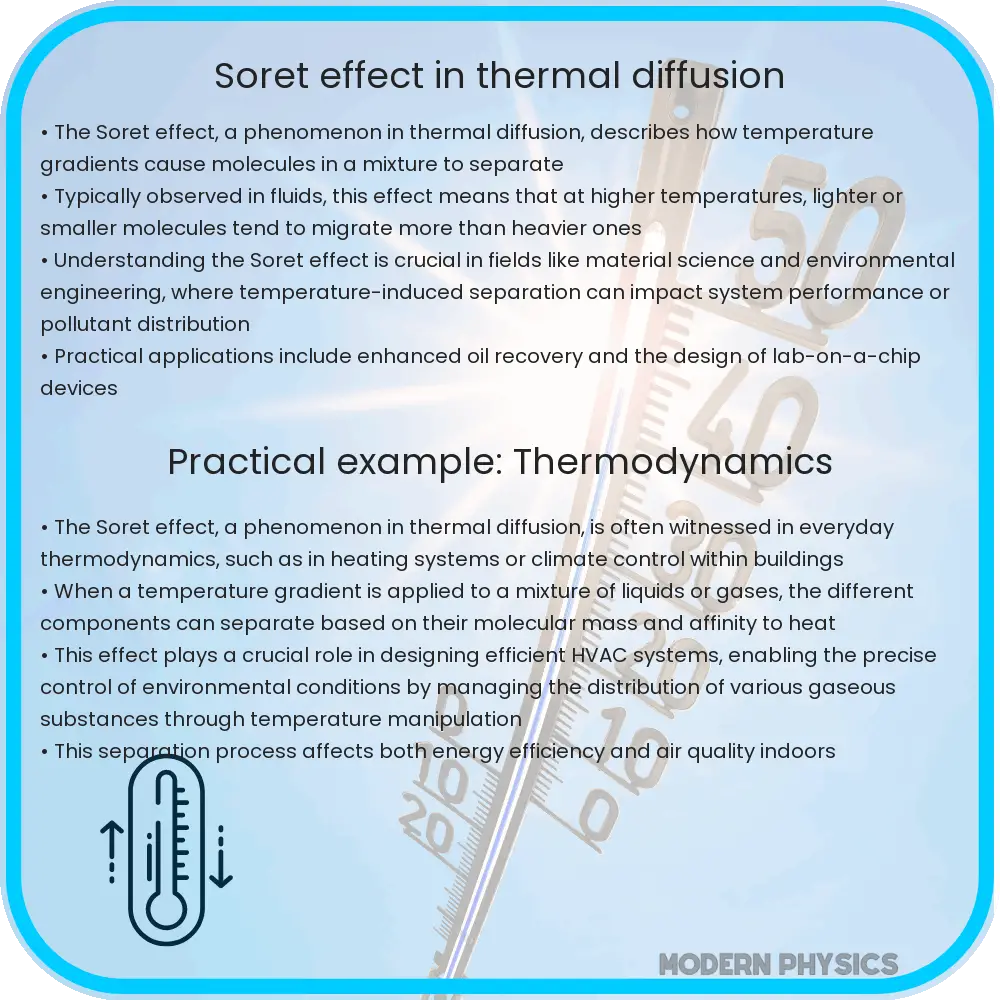 Soret Effect in Thermal Diffusion | Principles, Applications & Analysis