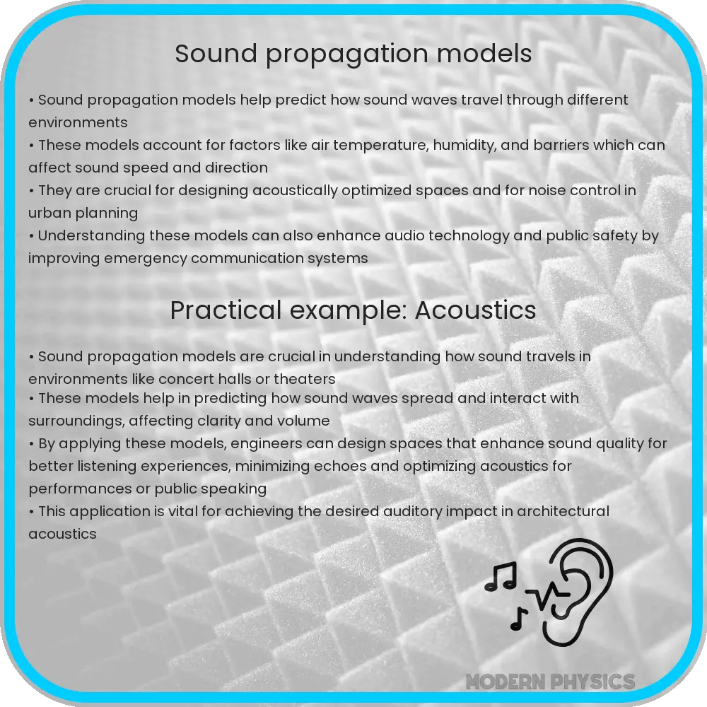 Sound Propagation Models | Accuracy, Complexity & Uses in Acoustics Sound Propagation Models | Accuracy, Complexity & Uses in Acoustics