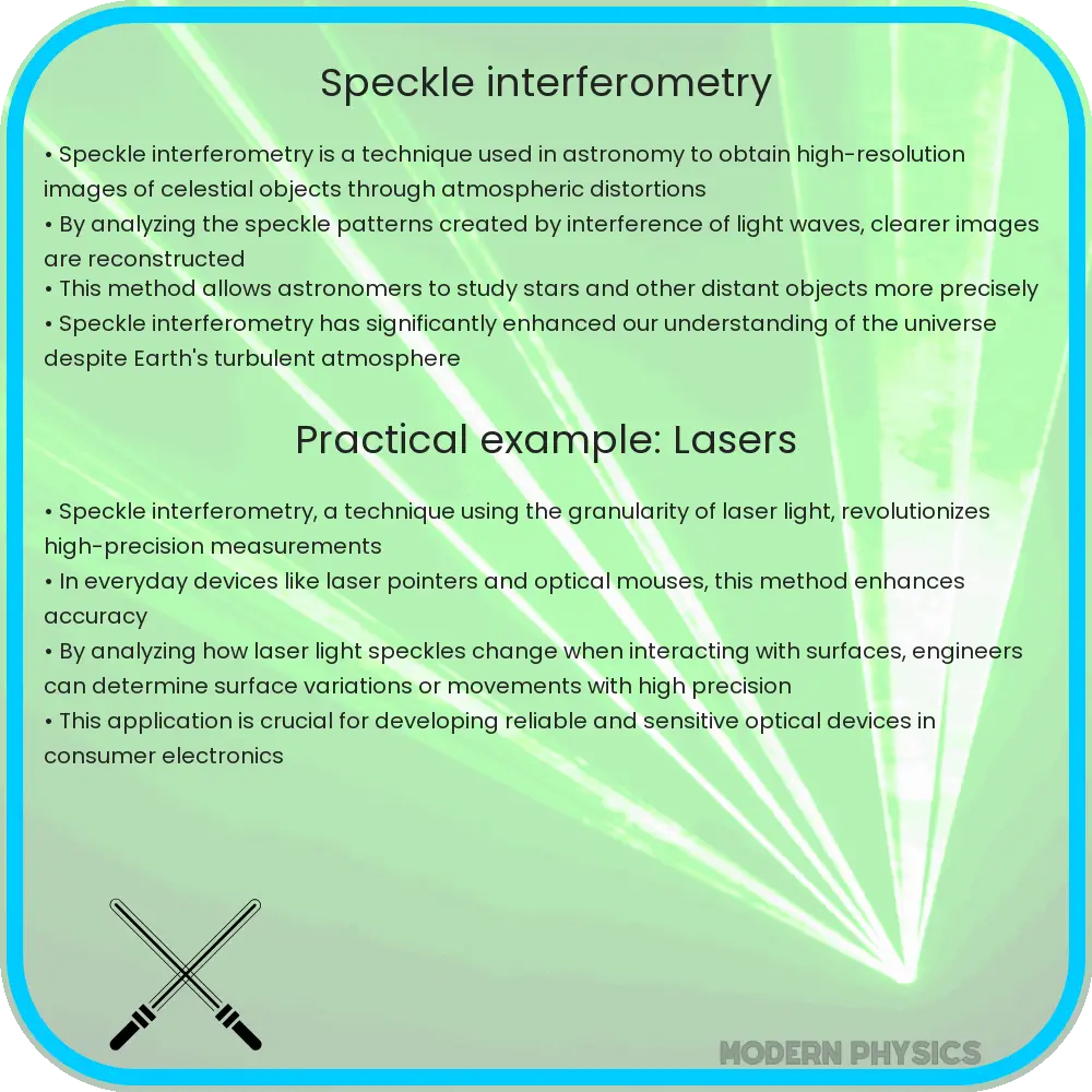 Speckle Interferometry | Precision, Technique & Innovation in Optics