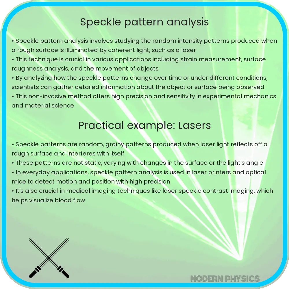 Speckle Pattern Analysis Accuracy Applications And Methods