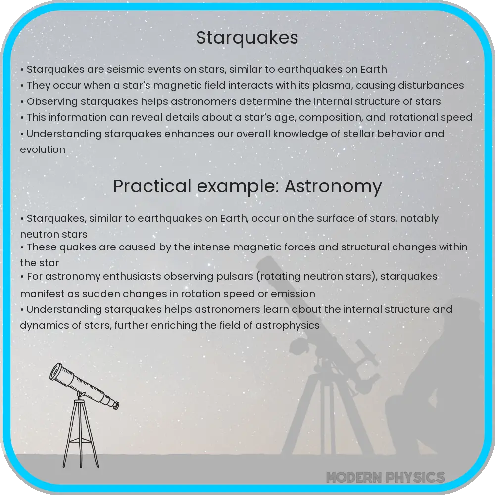 Starquakes | Causes, Detection & Astrophysics Insights