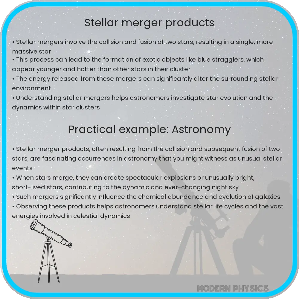Stellar Merger Products | Discovery, Effects & Analysis