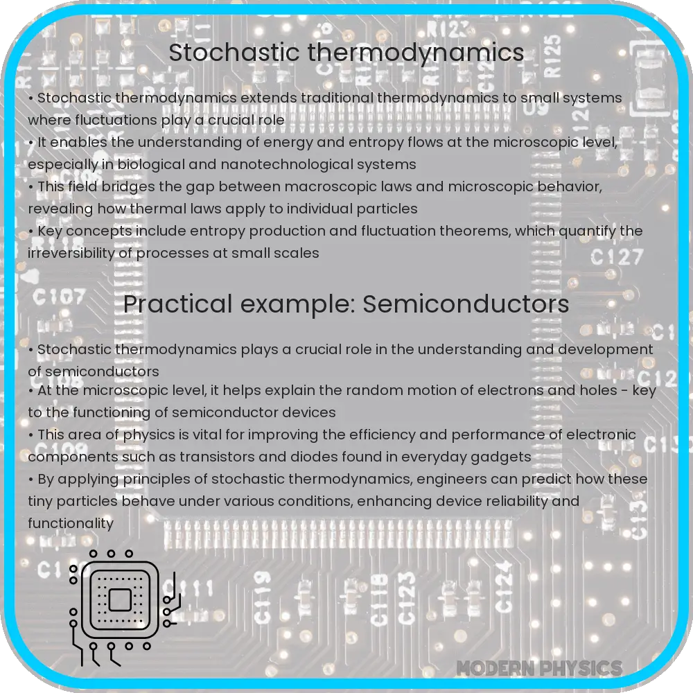 Stochastic Thermodynamics | Principles, Applications & Insights Stochastic Thermodynamics | Principles, Applications & Insights
