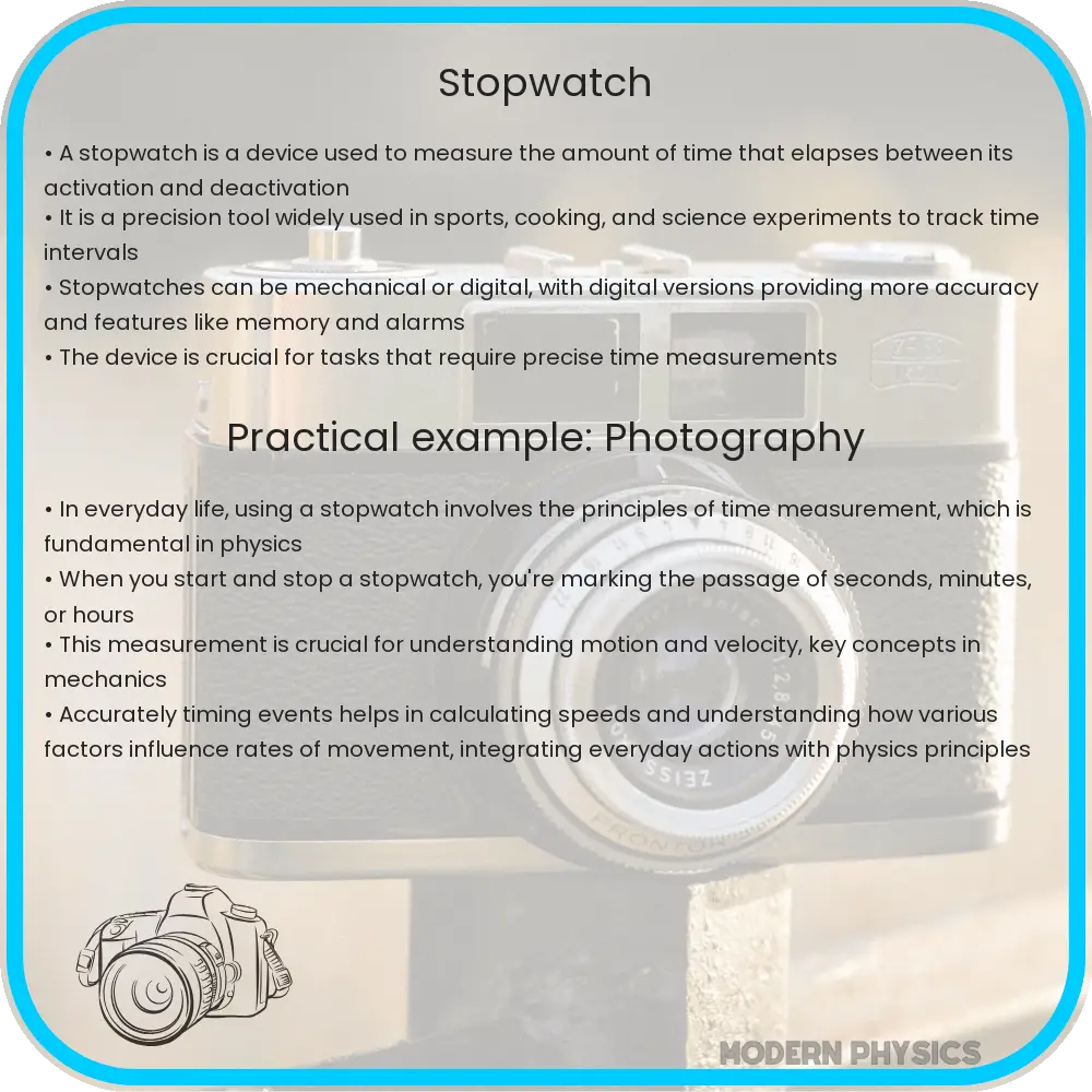 Stopwatch in Kinematics | Accuracy, Motion & Timing