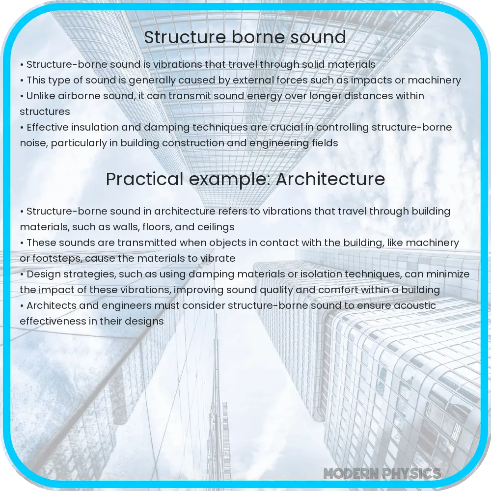Structure-borne Sound | Acoustics, Vibration & Mitigation