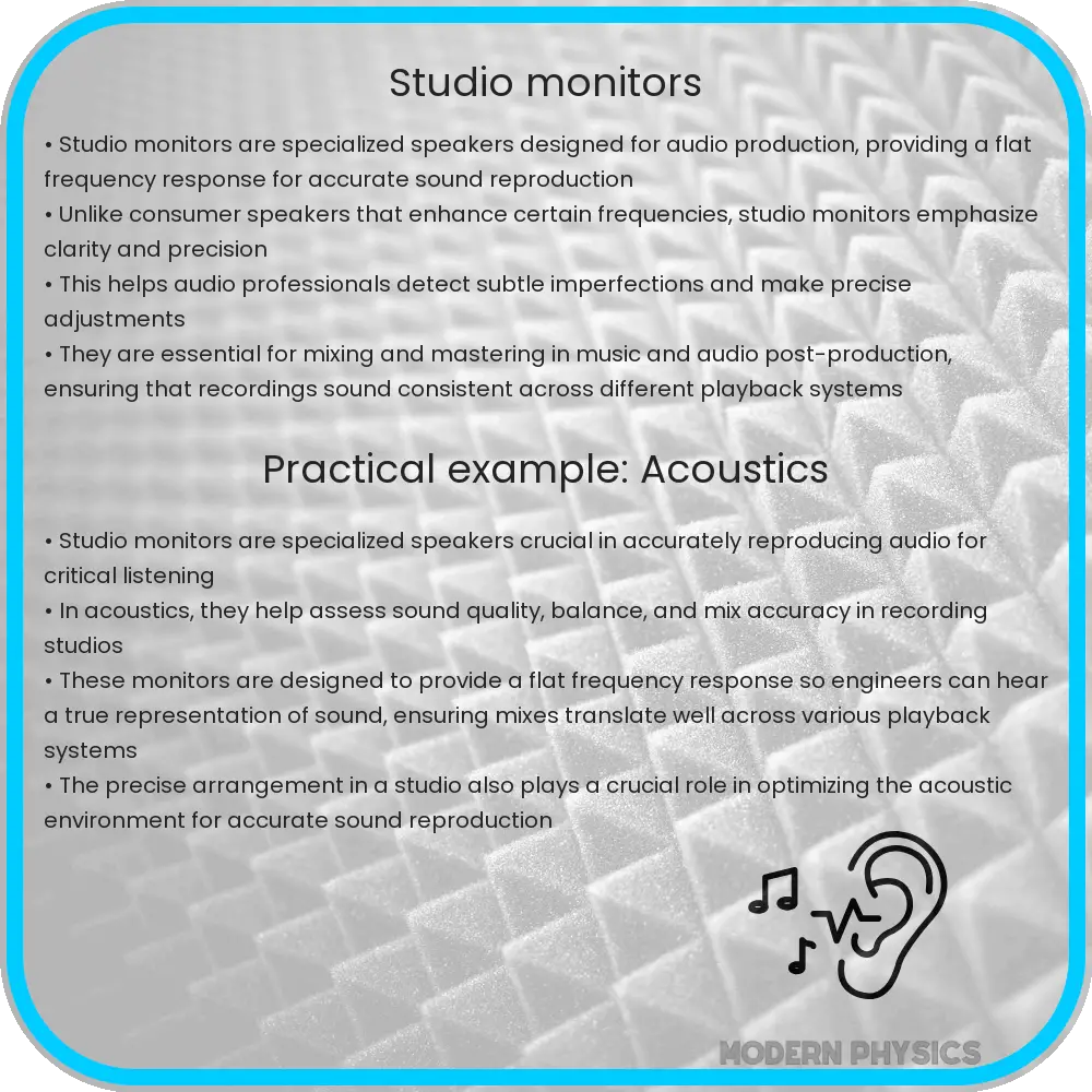 Studio Monitors | Optimal Acoustics, Clarity & Precision