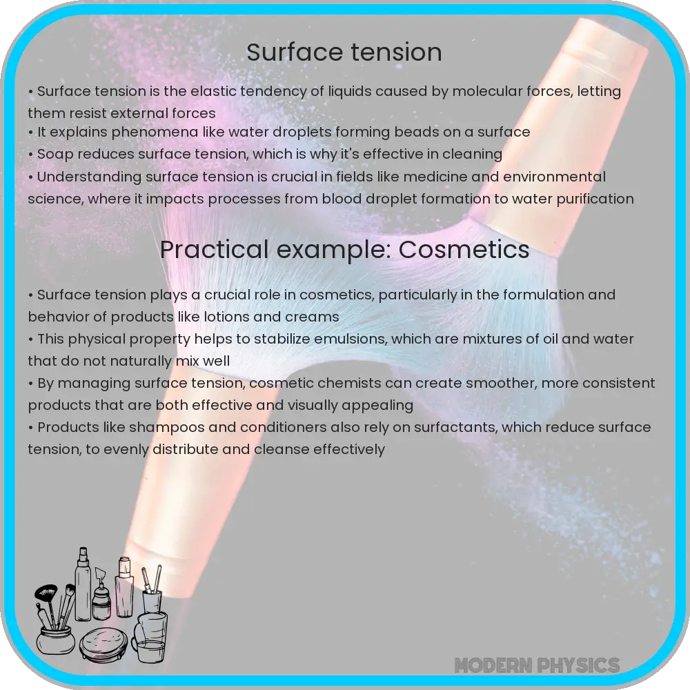 Surface Tension | Fluid Dynamics, Cohesion & Force Balance