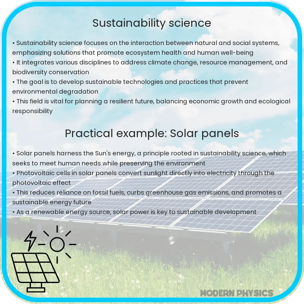 Sustainability Science | Impact, Solutions & Environmental Physics