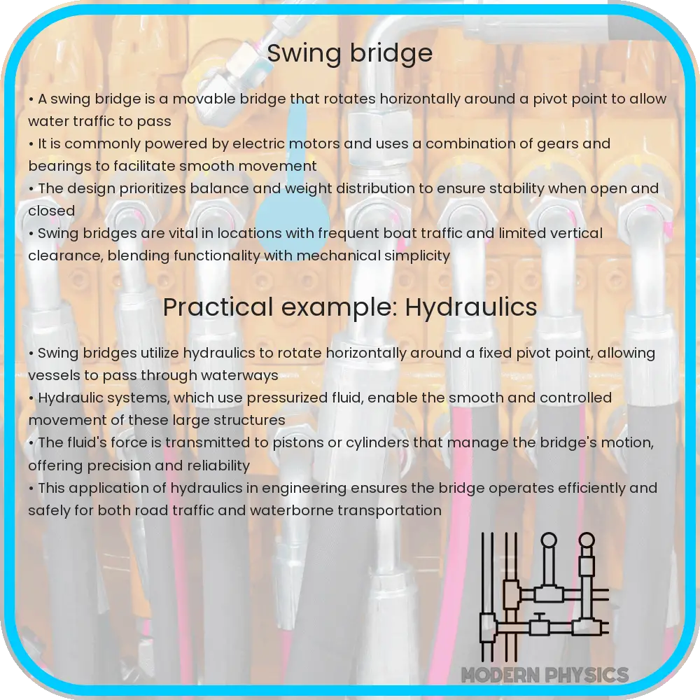 Swing Bridge | Dynamics, Mechanics & Motion Control