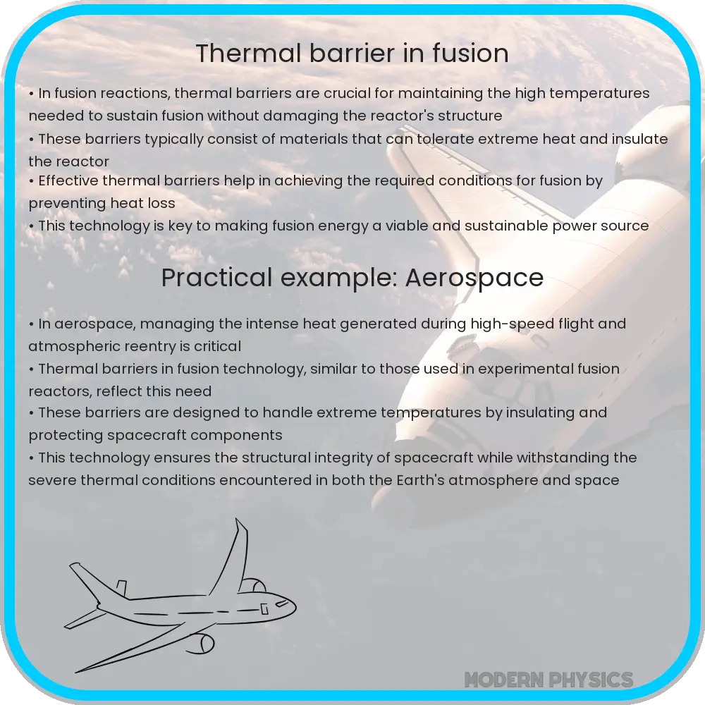 Thermal Barrier in Fusion | Efficiency, Stability & Control