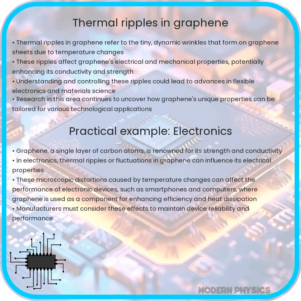Thermal ripples in graphene | Properties, Behavior & Analysis