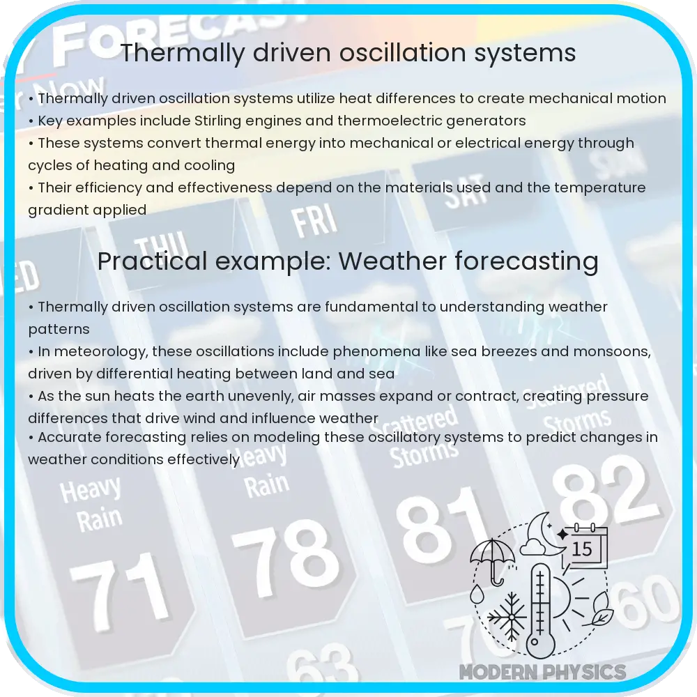 Thermally Driven Oscillation | Efficiency, Design & Applications