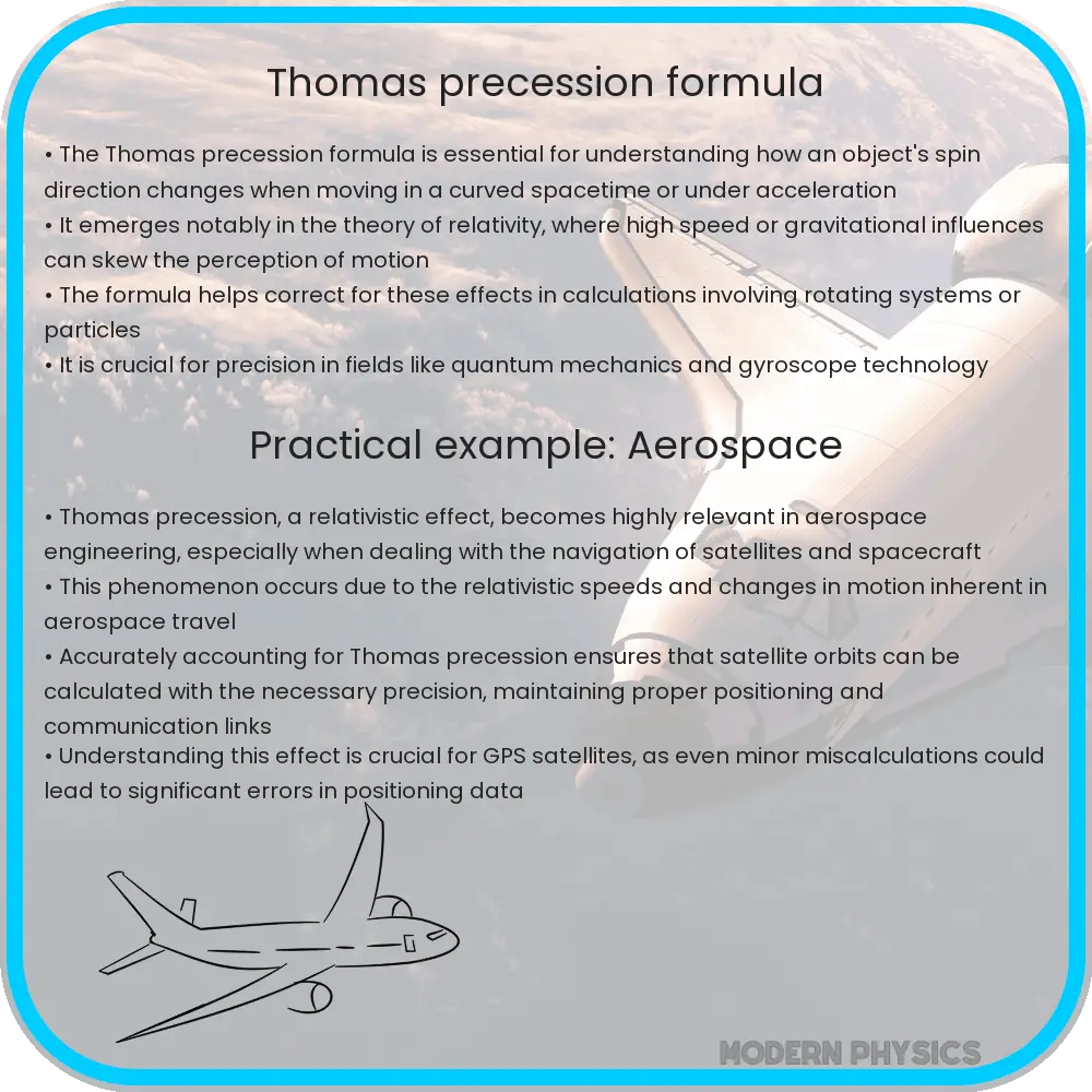 Thomas Precession Formula | Special Relativity, Time Dilation & Angular ...