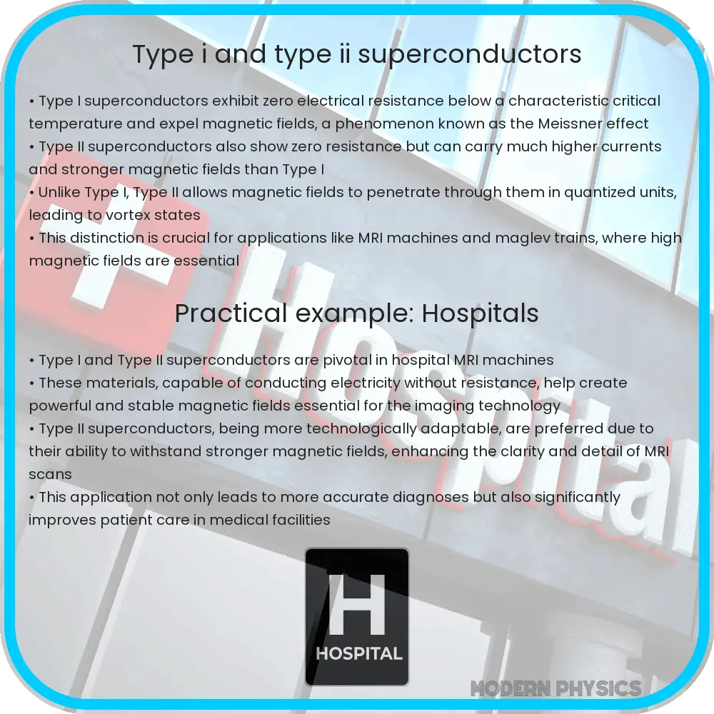 Type I & II Superconductors | Applications, Theory & Temp Limits Type I & II Superconductors | Applications, Theory & Temp Limits