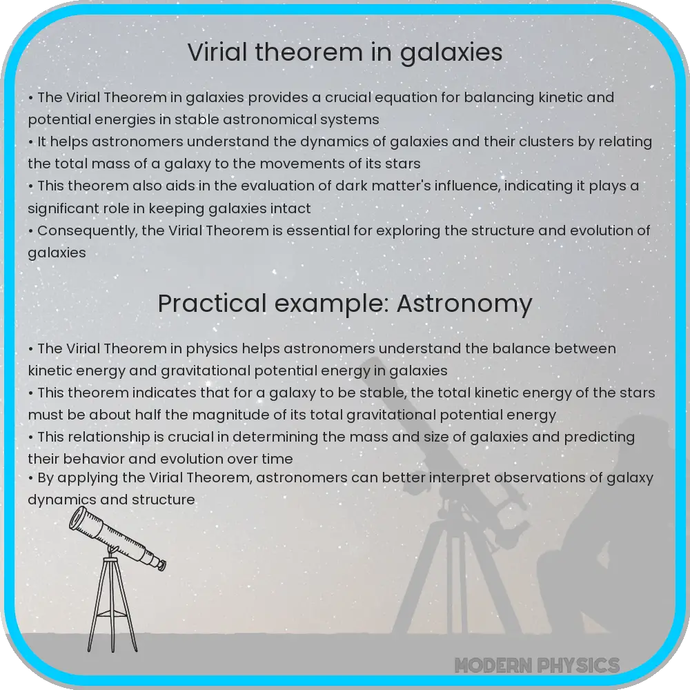 Virial Theorem in Galaxies | Dynamics, Structure & Evolution