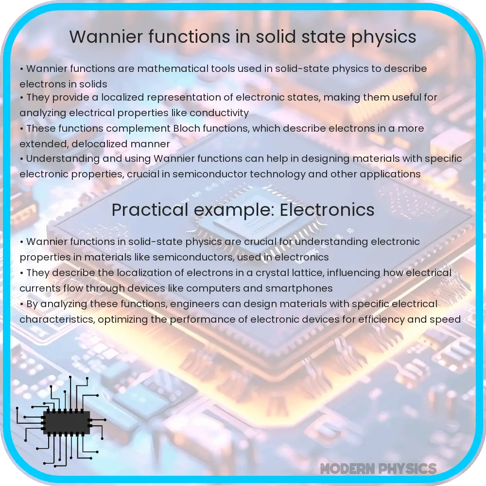 Wannier Functions | Quantum Model, Energy Analysis & Prediction