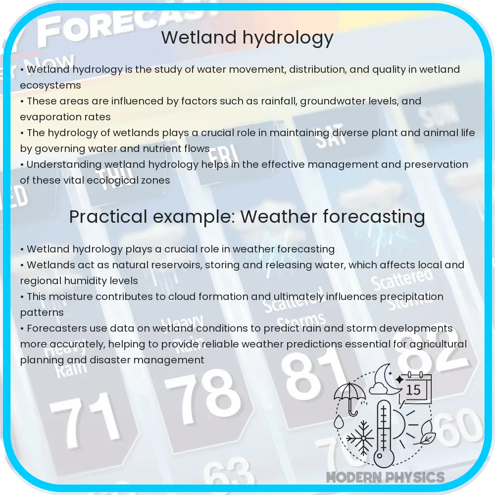 Wetland Hydrology Sustainability Dynamics And Management