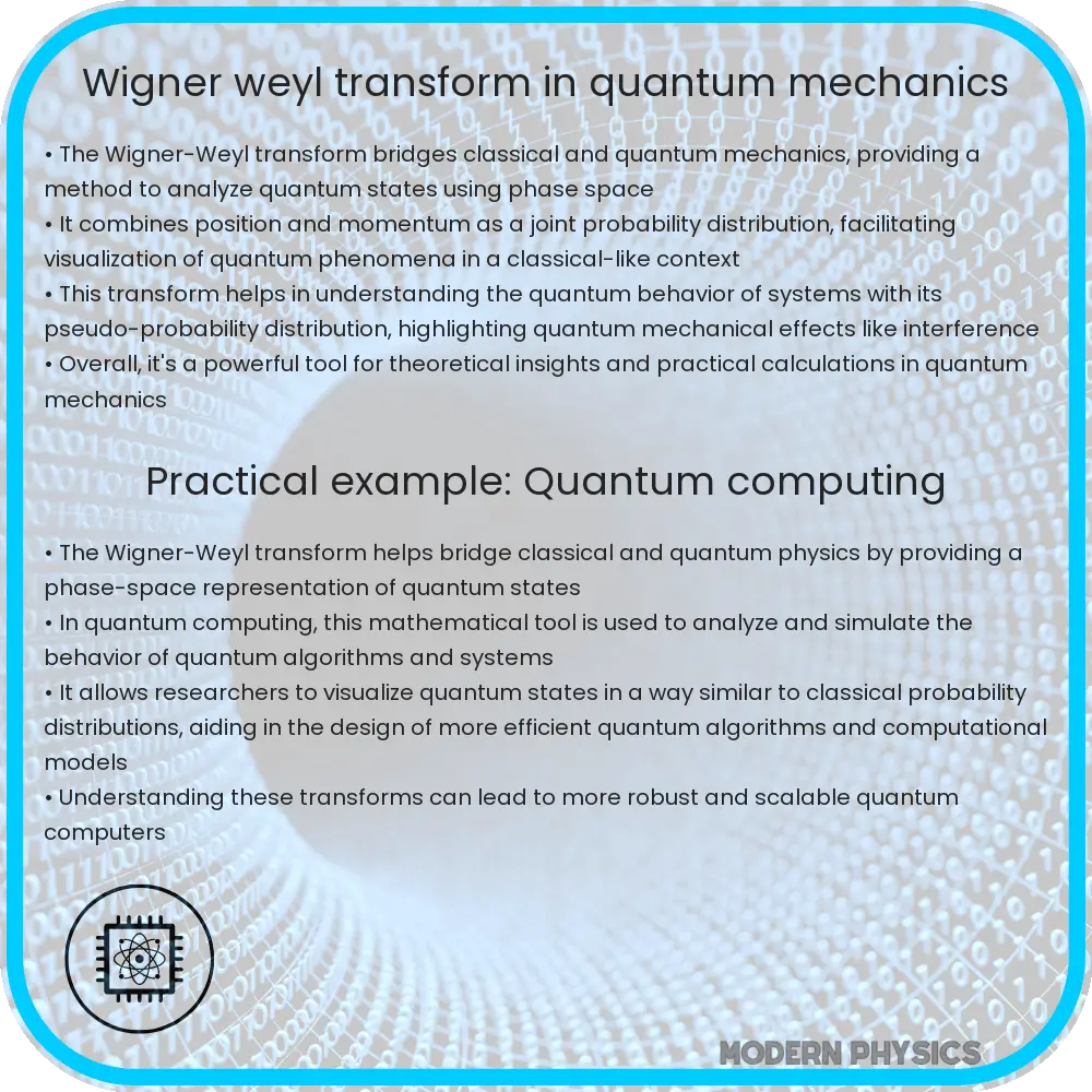 Wigner-Weyl Transform | QFT Insight, Integration & Use