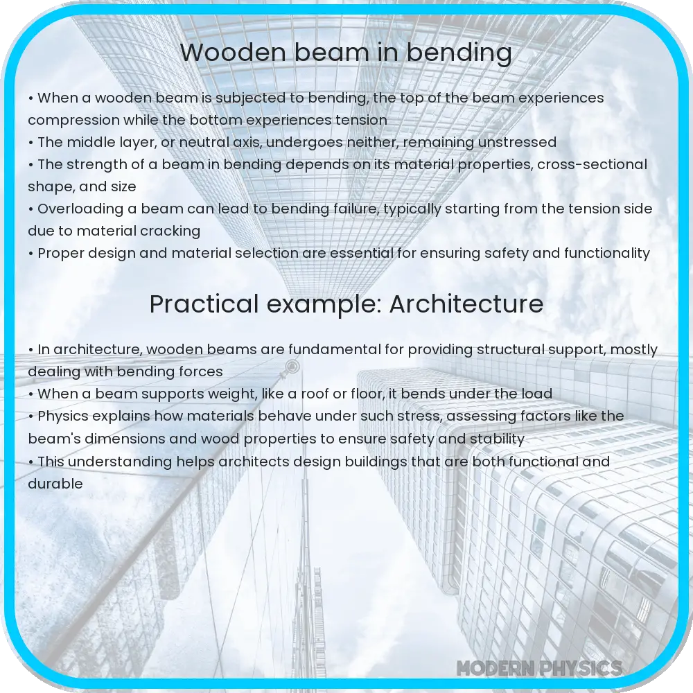 Wooden Beam Bending | Strength, Load & Deflection Limits