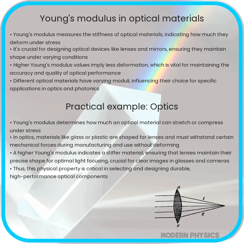 Young's Modulus in Optical Materials | Strength, Flexibility & Precision