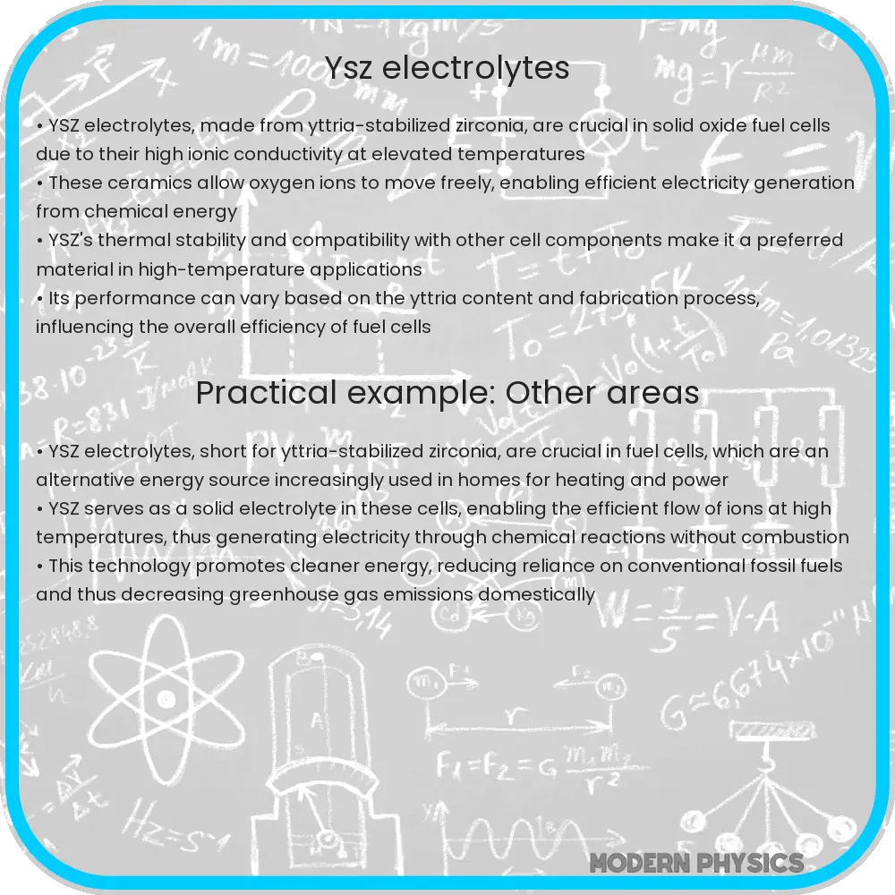 YSZ Electrolytes | Stability, Conductivity & Durability